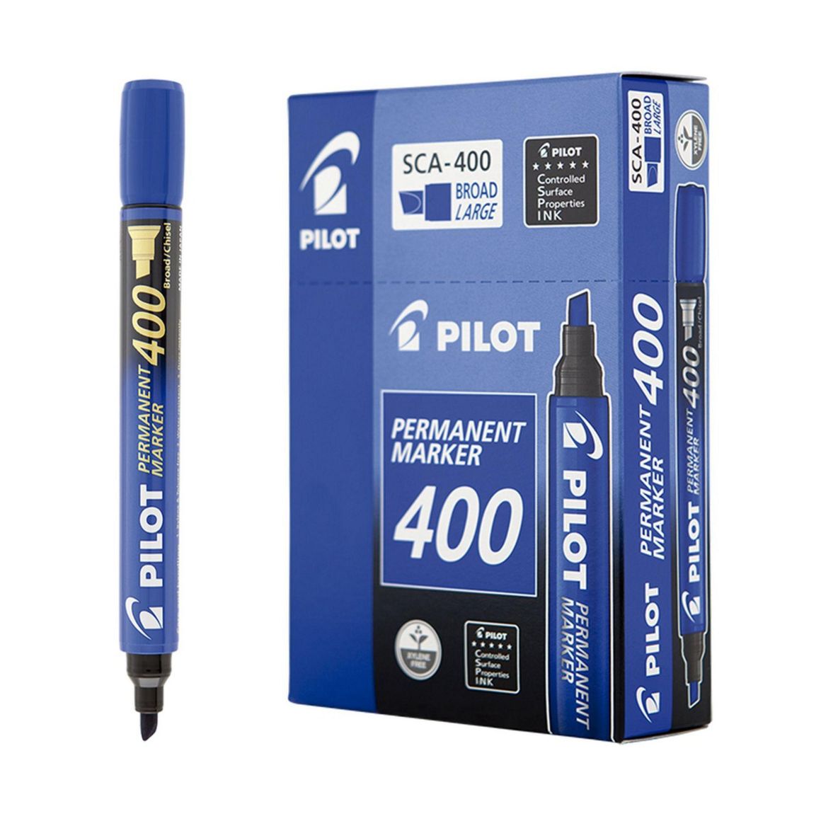 Marcador Permanente Sca-400 Punta Bisel Azul Pilot - Homecenter.com.co
