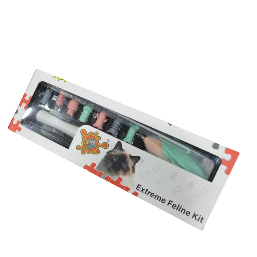 Juguete para gato kit laser blanco 7 cabezales/plumas colores surtidos ...