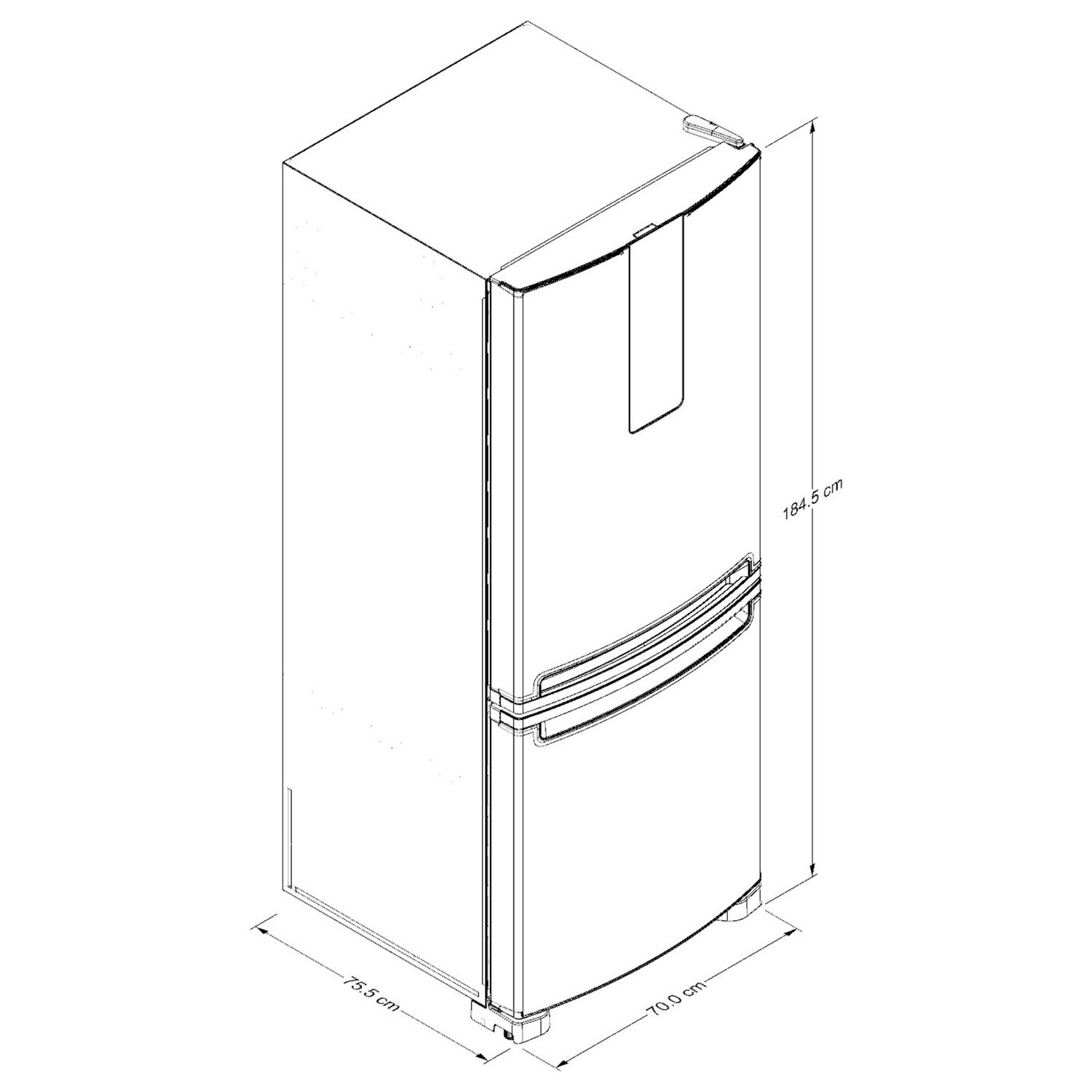 Nevera Convencional Bottom Mount 449 Litros WRE56CETWW Negro ...