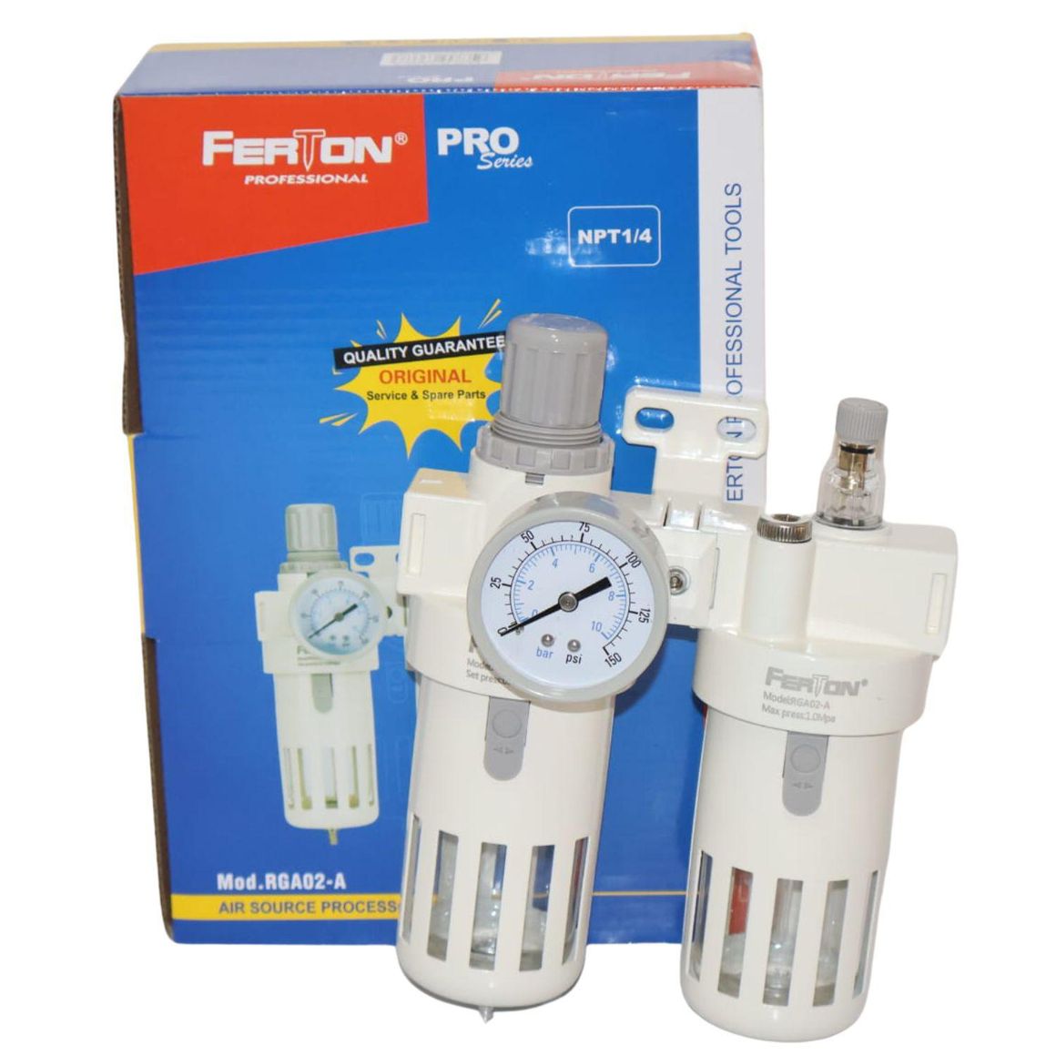 Filtro Regulador de Aire 140psi Rosca 1/4 Npt Doble Ferton - Homecenter ...