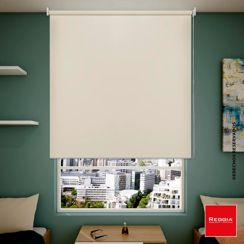 Cortina Enrollable Blackout 180X180Cm Crema - Homecenter.com.co