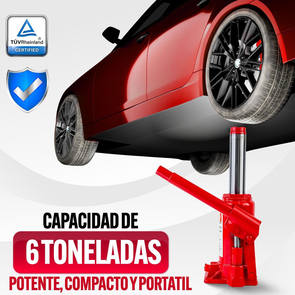 Gato Hidráulico para Carros Tipo Botella 6 Toneladas Ktc - Homecenter ...