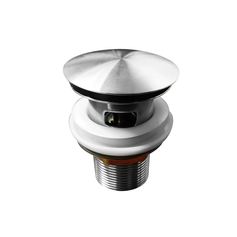Push Tipo Hongo Acero Inox Con Rebose - Homecenter.com.co