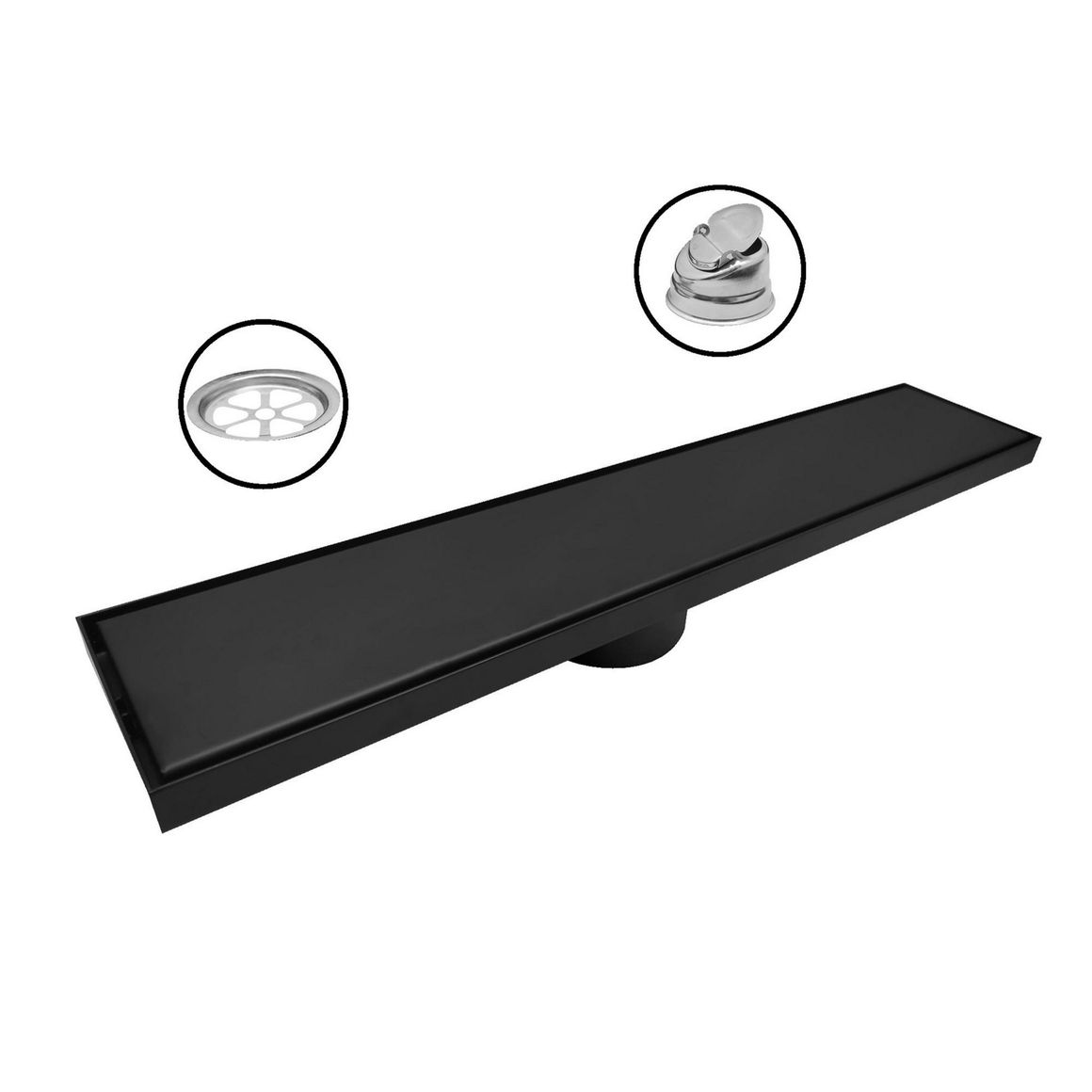 Rejilla Rectangular Piso Invisible 50x10 Sin Borde Negra - Homecenter ...