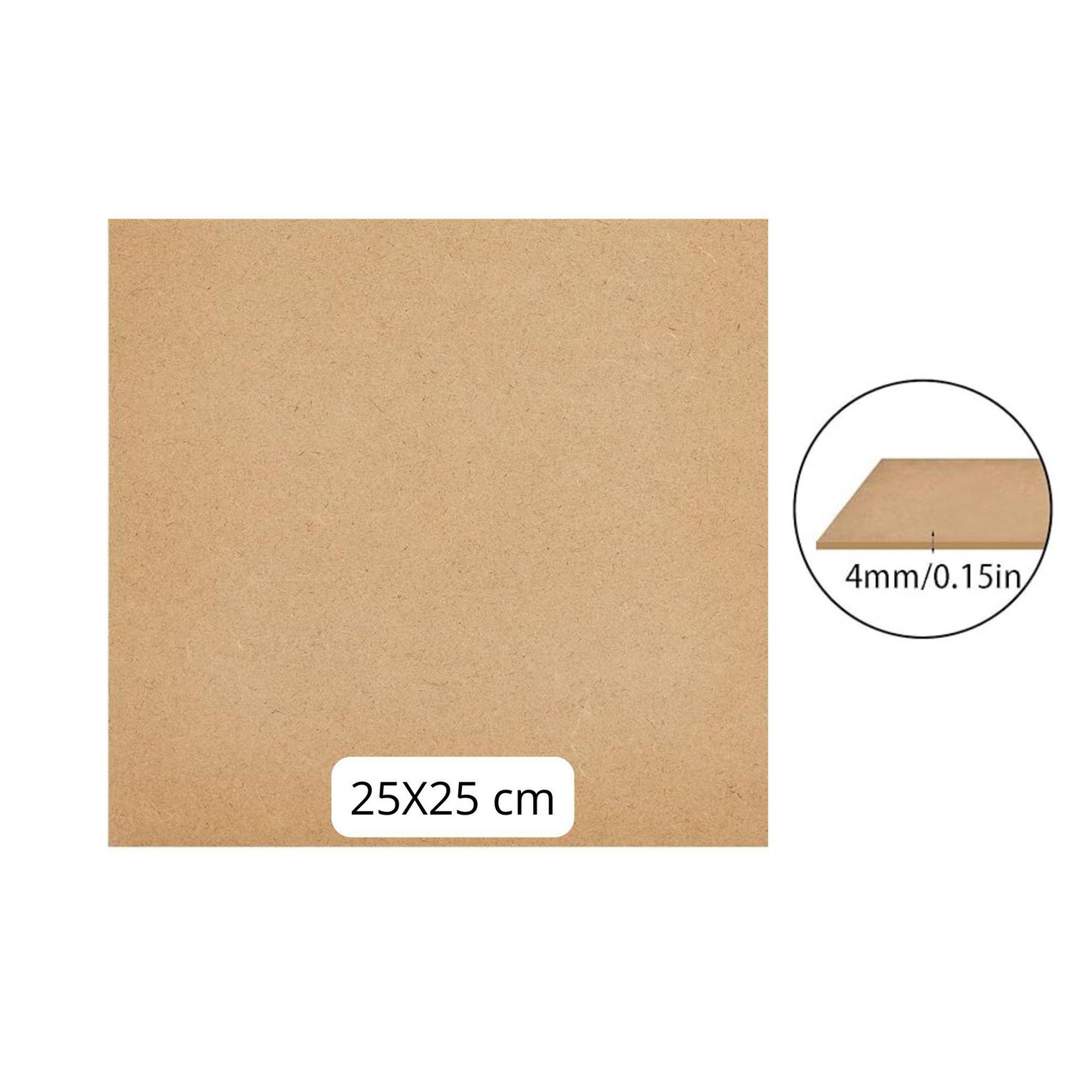 Pack X5 Laminas Tabla Madera Mdf 25x25 Amoblar - Homecenter.com.co