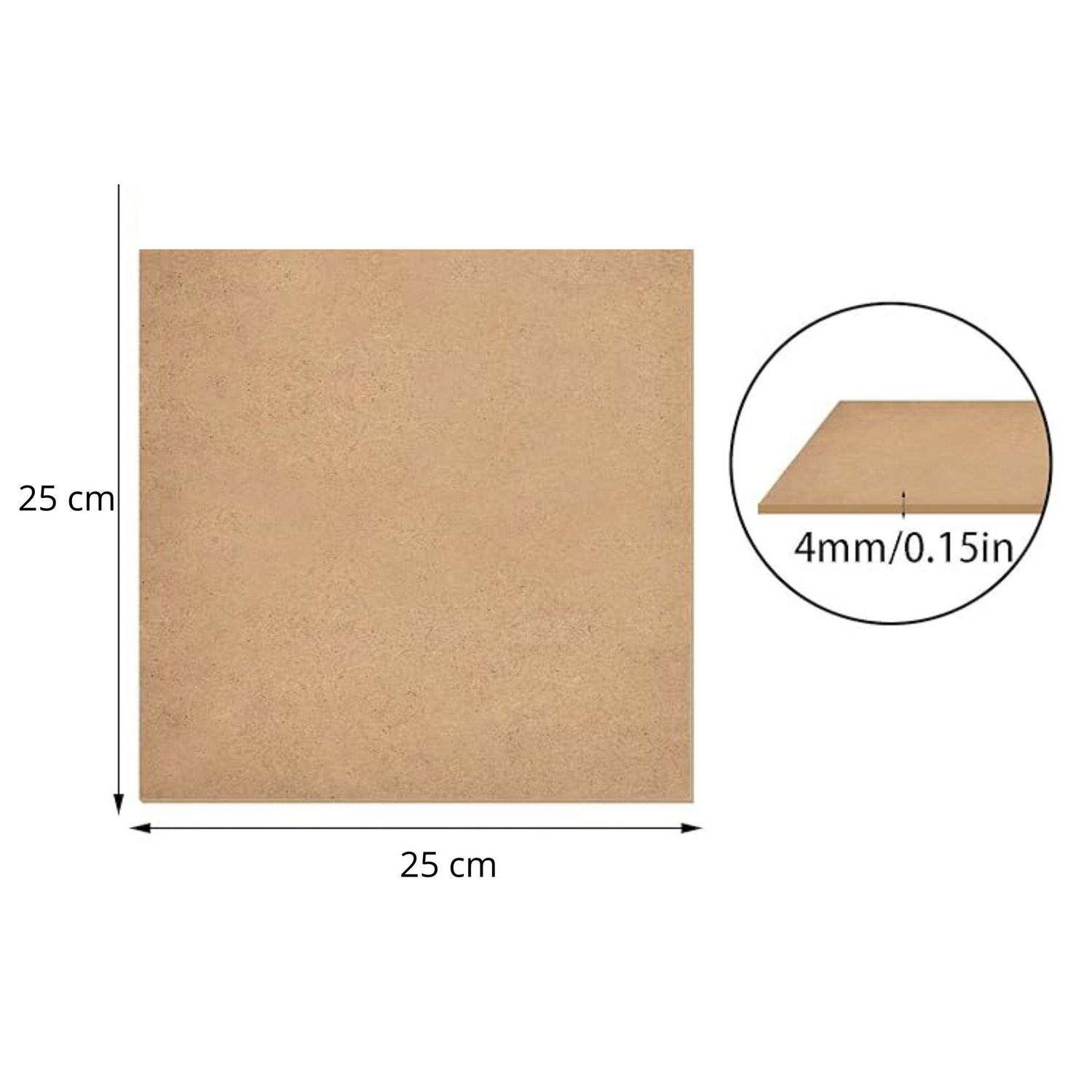Pack X5 Laminas Tabla Madera Mdf 25x25 Amoblar - Homecenter.com.co