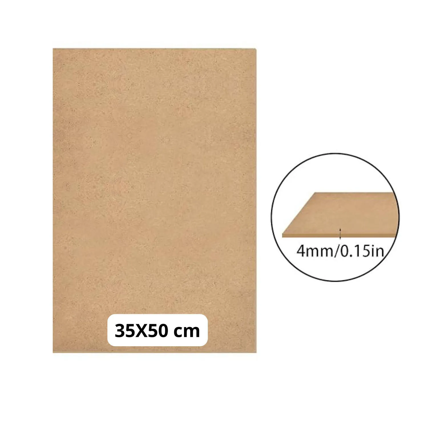 Pack X5 Laminas Tabla Madera Mdf 35x50 Amoblar - Homecenter.com.co