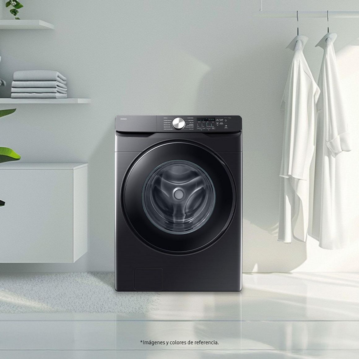 Lavadora Samsung Carga Frontal 26 Kg WF26DG8250AVCO Negro con Lavado ...