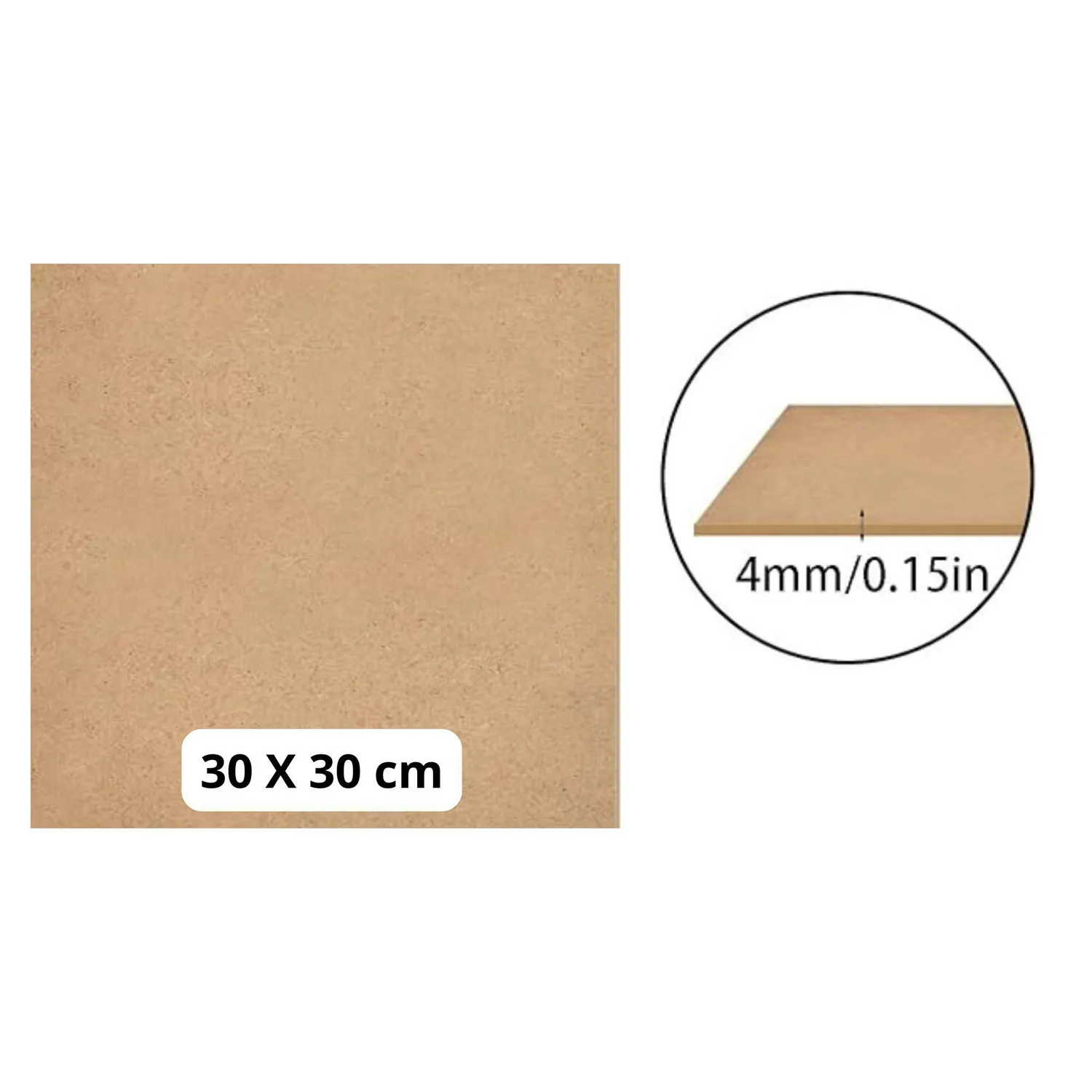 Pack X5 Laminas Tabla Madera Mdf 30 x 30 Amoblar - Homecenter.com.co