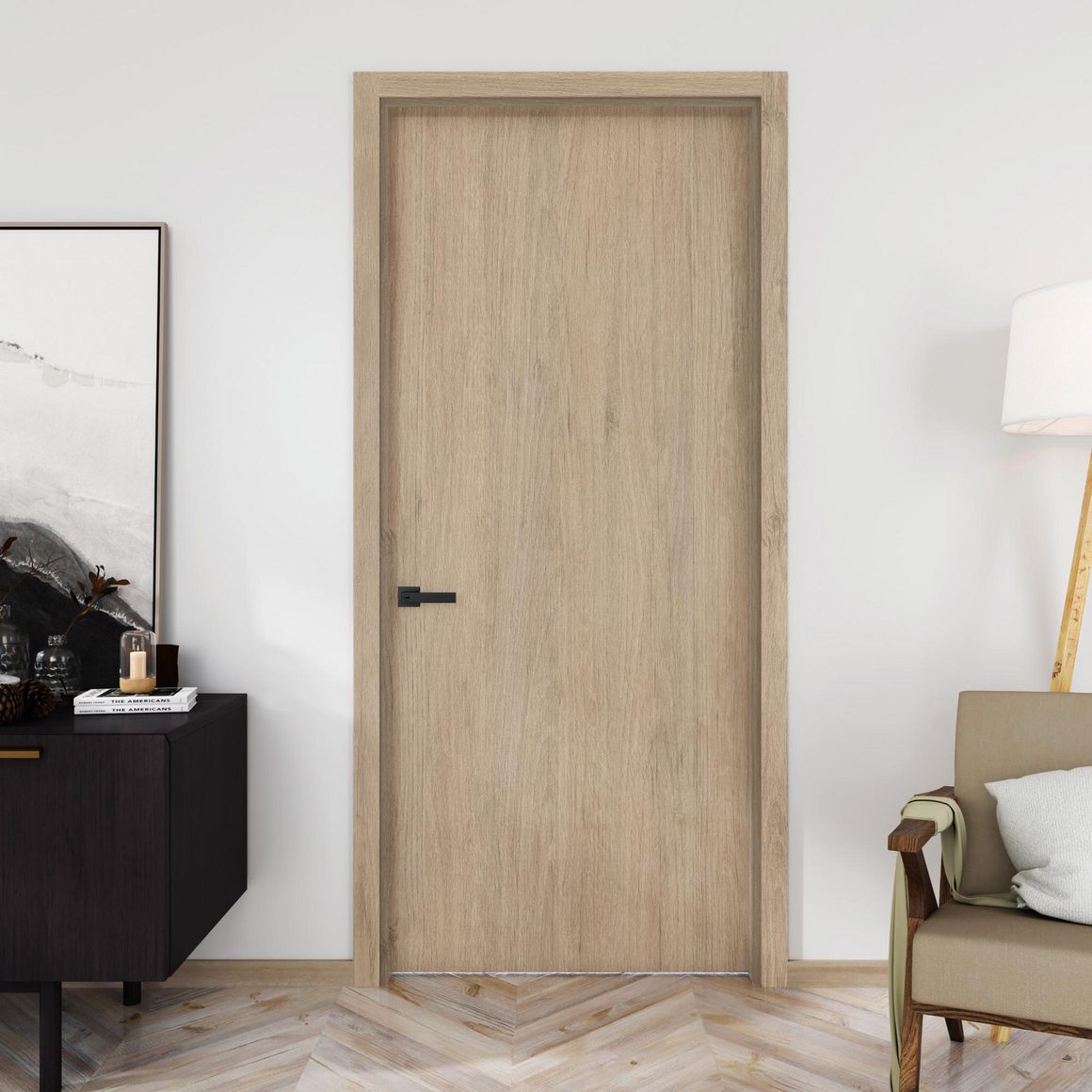 Puerta Melamina Rovere 95x235cm - Homecenter.com.co