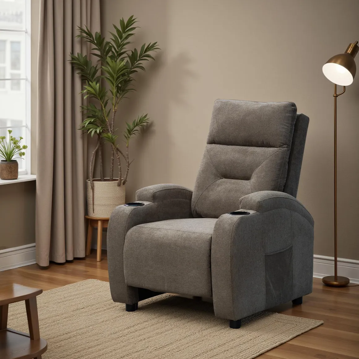 Silla Reclinable 1 Puesto Logan 90x100x100 cm Índigo - Homecenter.com.co
