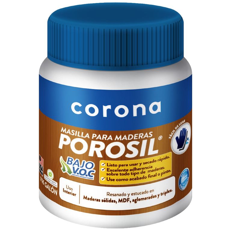 Porosil Abarco Oscuro 1/16 Galón x 0,3 Kilogramos CORONA | falabella.com