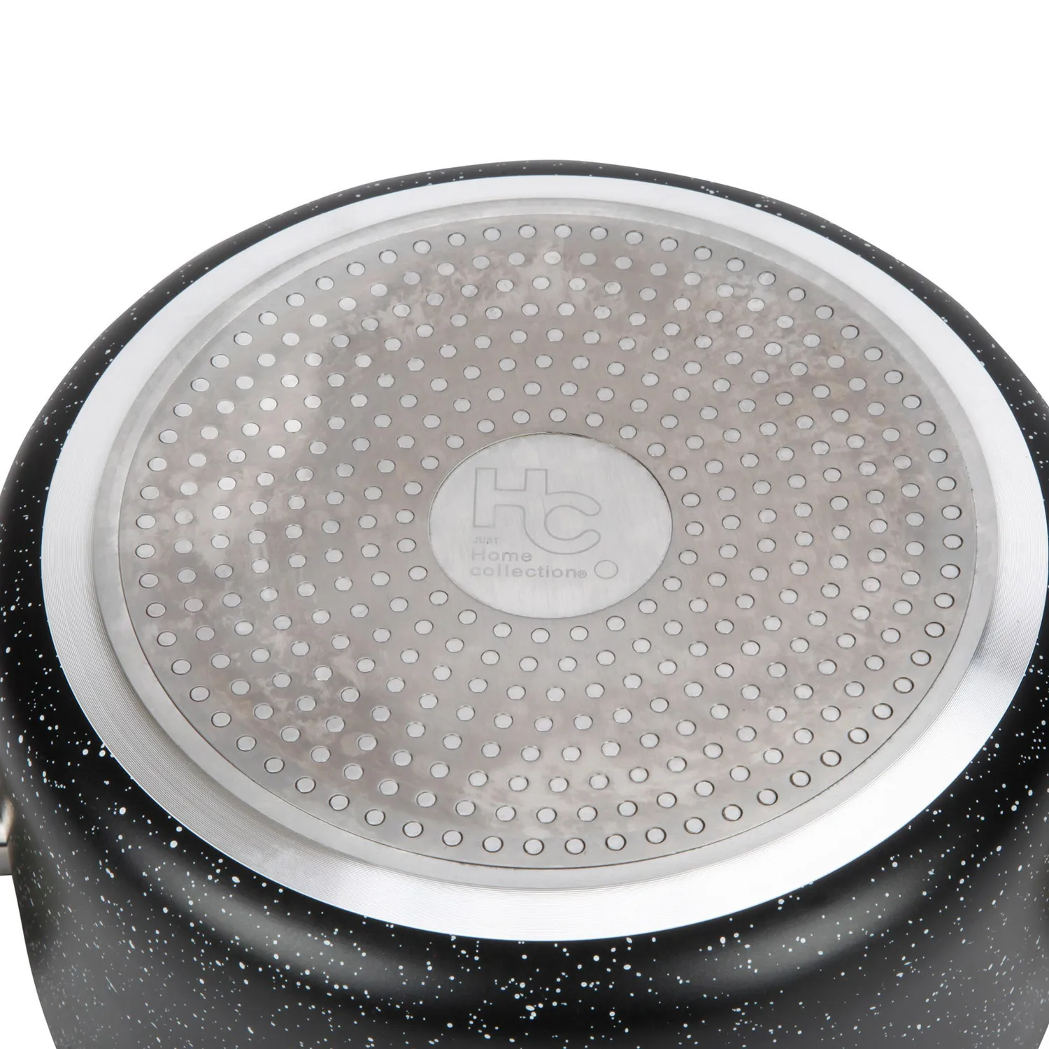 Olla Antiadherente en Aluminio 24cm 4.9 Litros Marbel Mango W Negro ...
