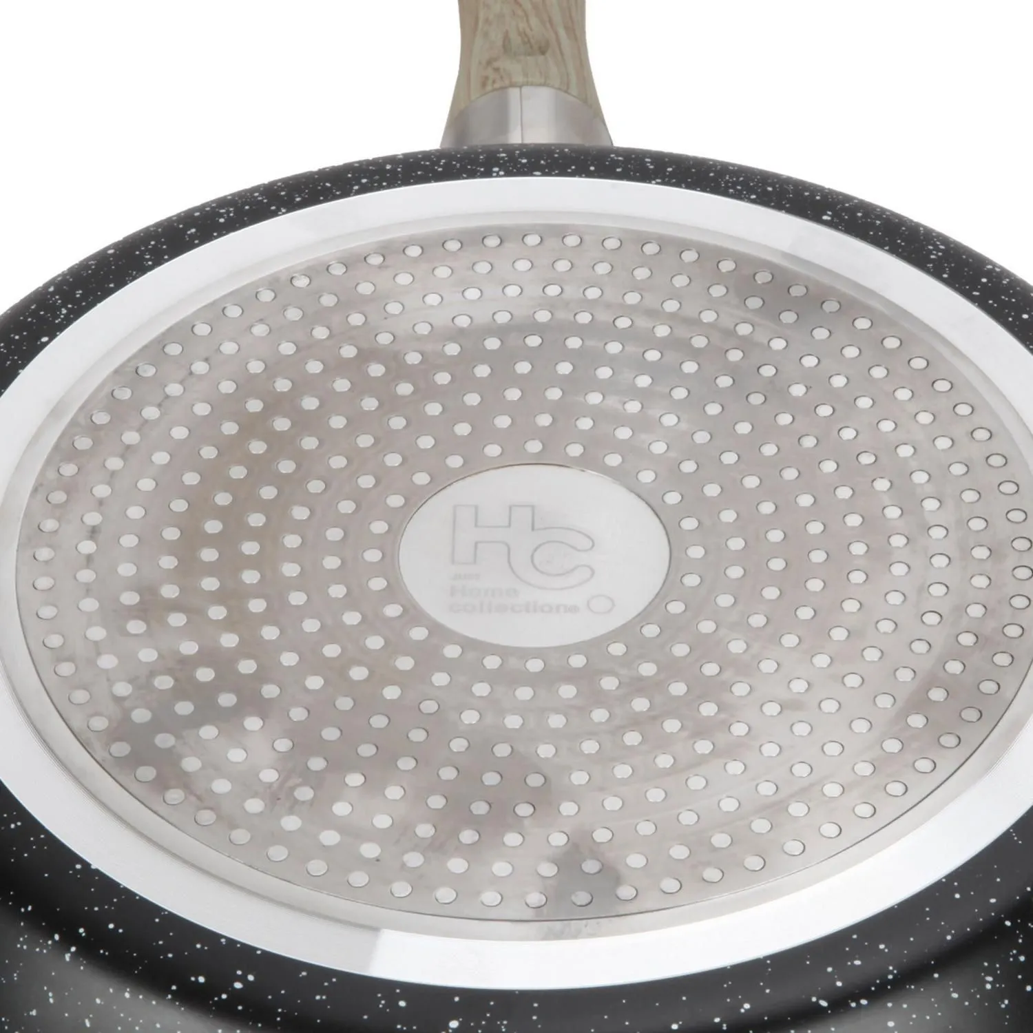 Wok en Aluminio Antiadherente 30cm Negro Marbel Inducción Just Home ...