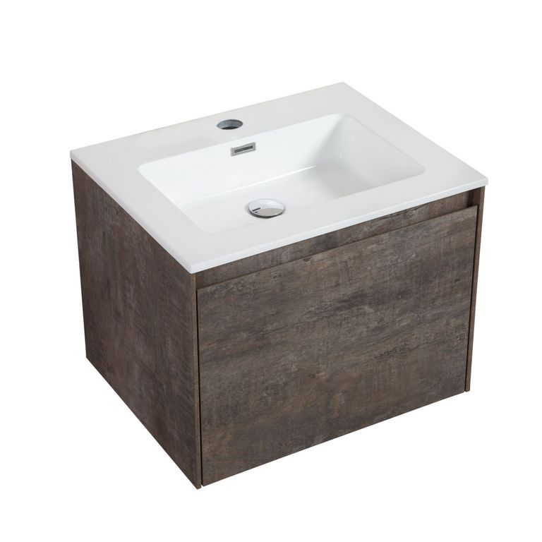 Mueble De Baño Slim 59.2x47.4x46 Cm 1 Cajón Doble Con Lavamanos SENSI ...