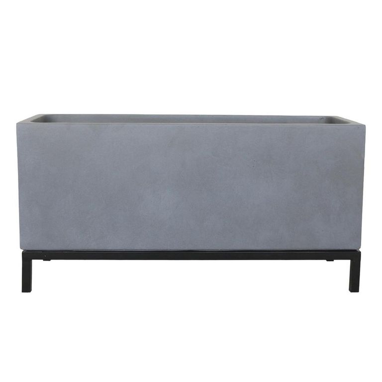 Matera Arcilla Rectangular 80x30x40cm Gris | falabella.com