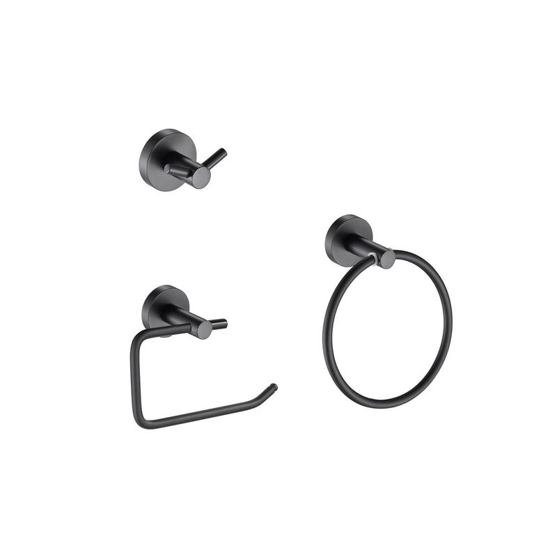 Set 3 Piezas Chicago Negro Mate SENSI DACQUA | falabella.com