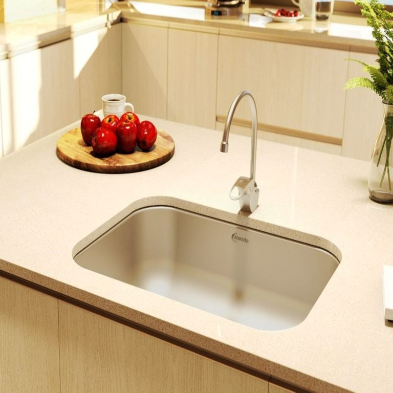 Lavaplatos de Submontar 1 Poceta 55x43 cm Acero Inoxidable Socoda ...