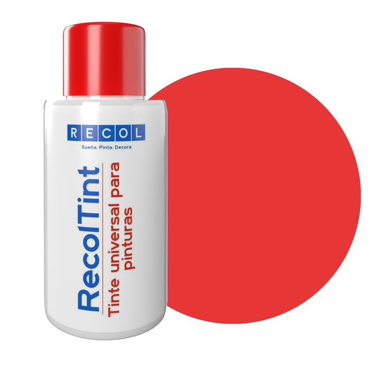 Tinte Universal para Pintura y Esmalte Rojo Vivo Recol 60 ml RECOL ...