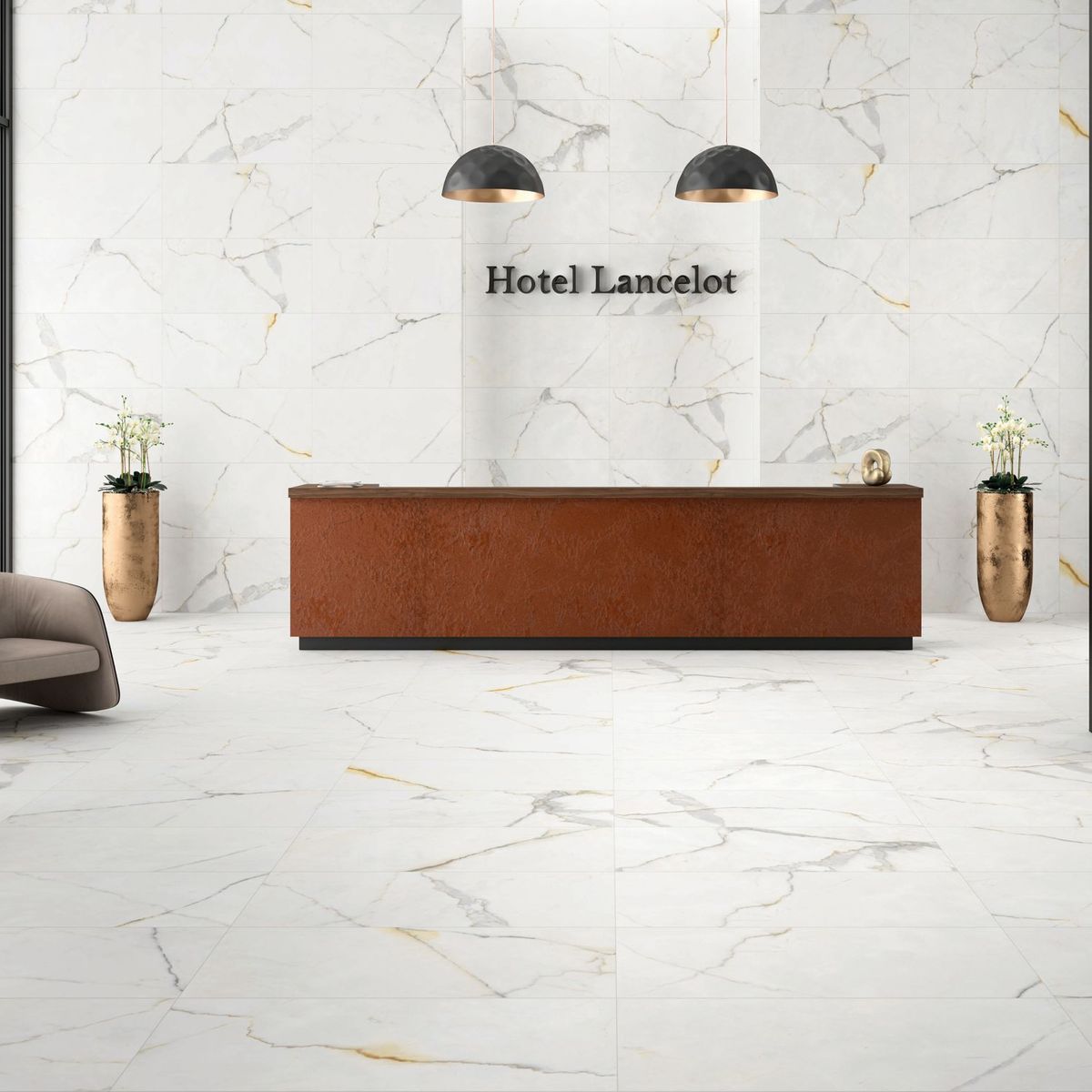 Piso Porcelánico Lancelot Gold 60x120 cm Caja 1.42 m2 Stn STN ...