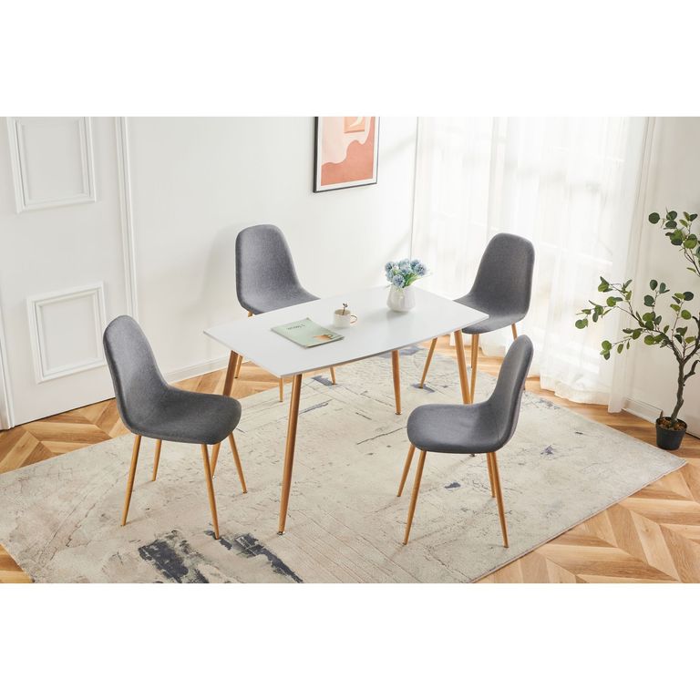 Juego de Comedor 4 Puestos New Scandia JUST HOME COLLECTION | falabella.com