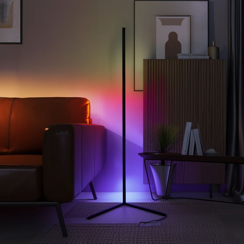 Lámpara Pie LED Thin Multicolor 12w | falabella.com