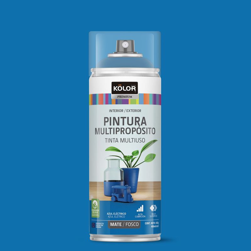 Aerosol Azul Eléctrico Mate 400 ml KOLOR | falabella.com