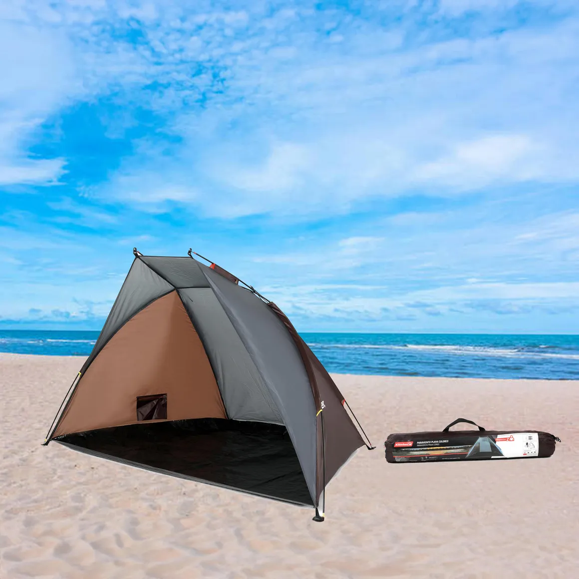 Carpa playa paraviento 120x120x220 cm colores surt - Homecenter.com.co