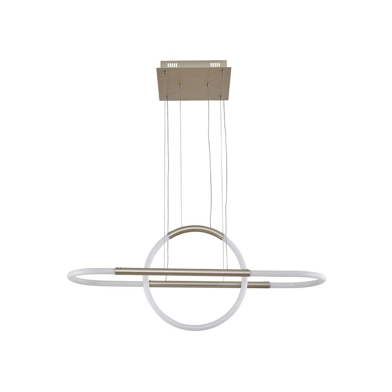 Lámpara Colgante Led Aros Luz Neutra Níquel JUST HOME COLLECTION ...