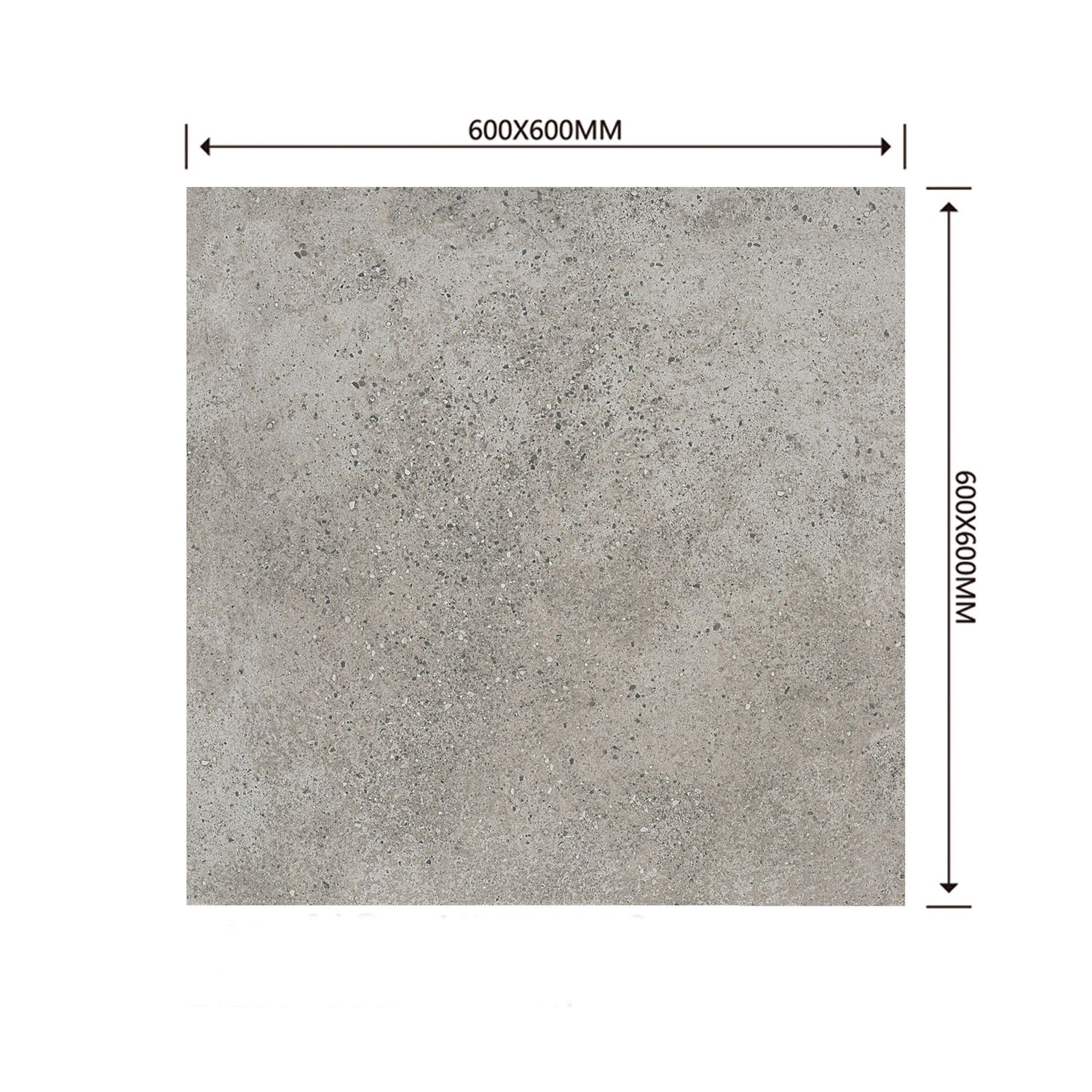 Piso Porcelánico Concreto Rust Greige 60x60cm Caja 1.44 m2 Holztek ...