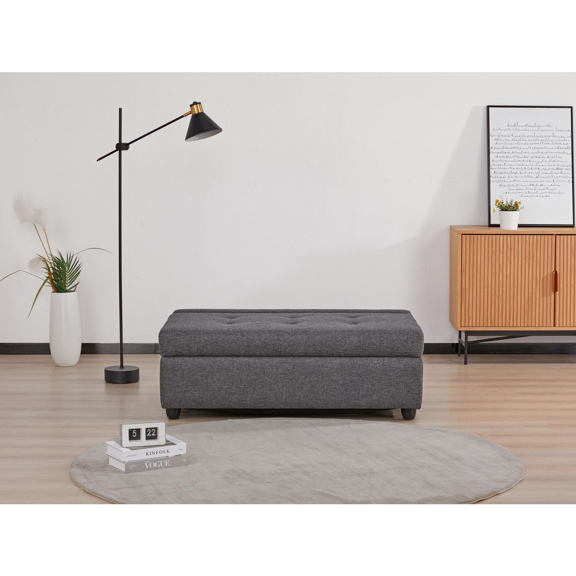 Puff Cama Chaise Long Hobat 118 x 43 x 77 cm - Homecenter.com.co