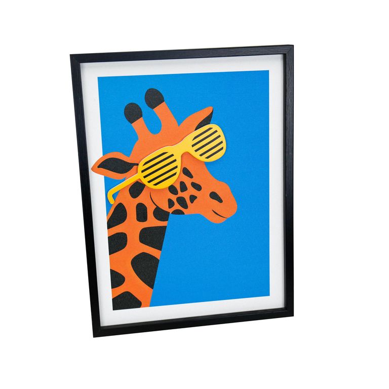 Cuadro Animal 3d Jirafa 30x40 | falabella.com