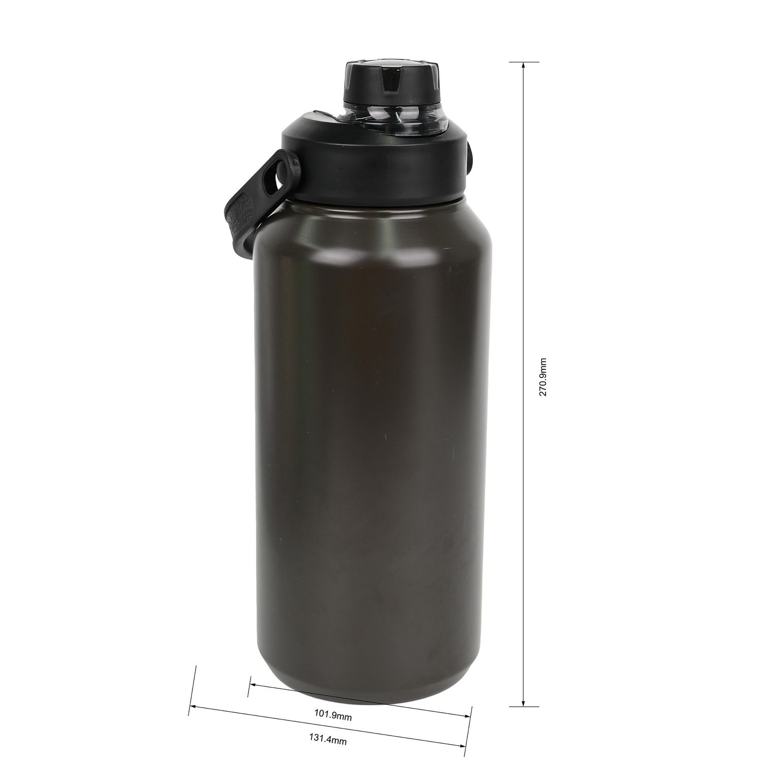 Botella Acero 1.3 Litros con Asa Negro - Homecenter.com.co