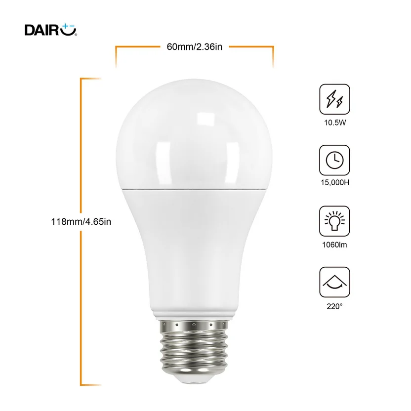 Set de 2 Bombillo Led A60 E27 10.5w Luz Fría Certificado - Homecenter ...