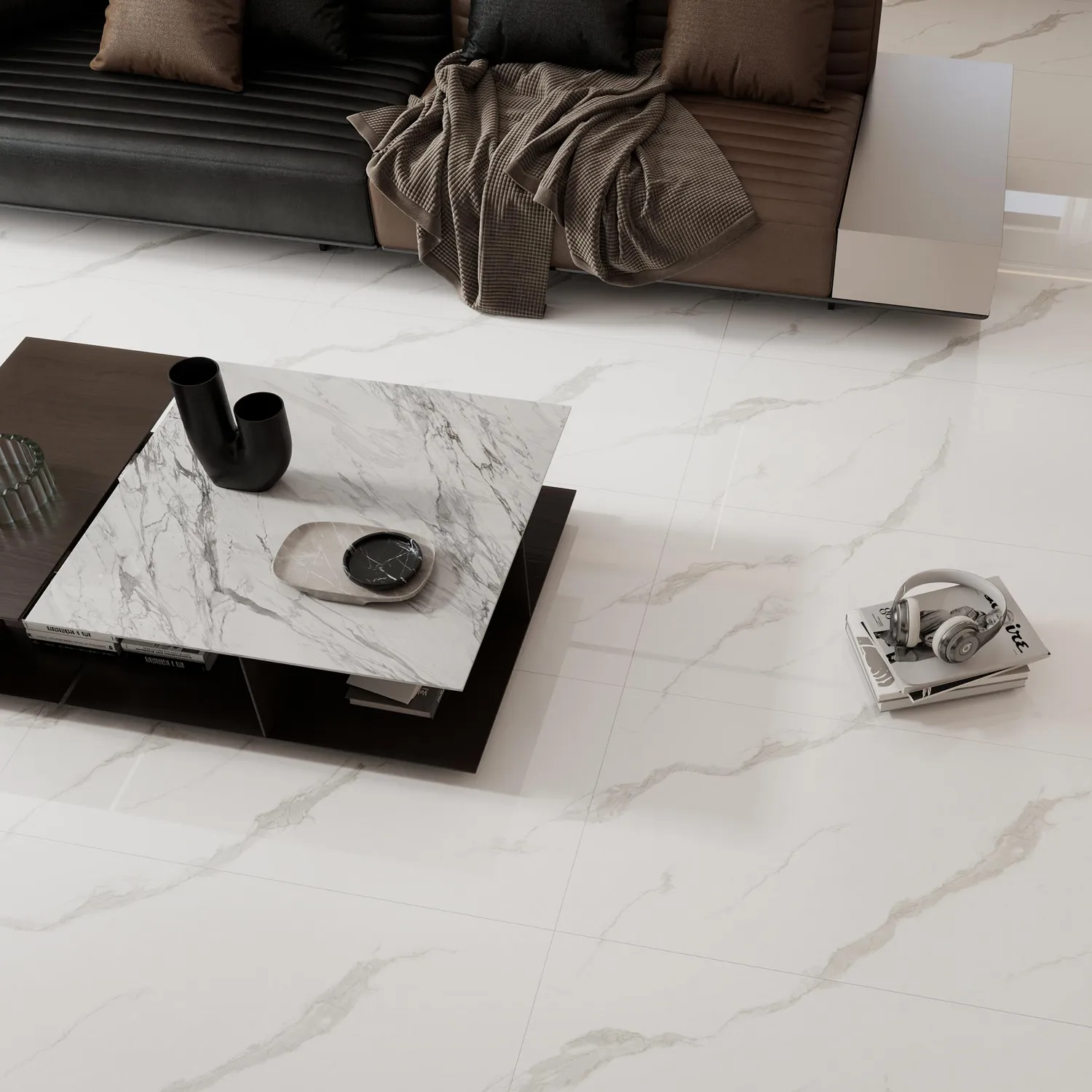 Piso Porcelánico Blanco Carrara 60x120 Cm Caja 1.44 m2 Holztek ...