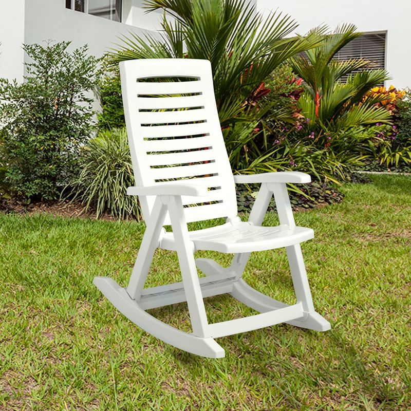 Silla Plástica Con Brazos Mecedora Blanco Rimax RIMAX | falabella.com