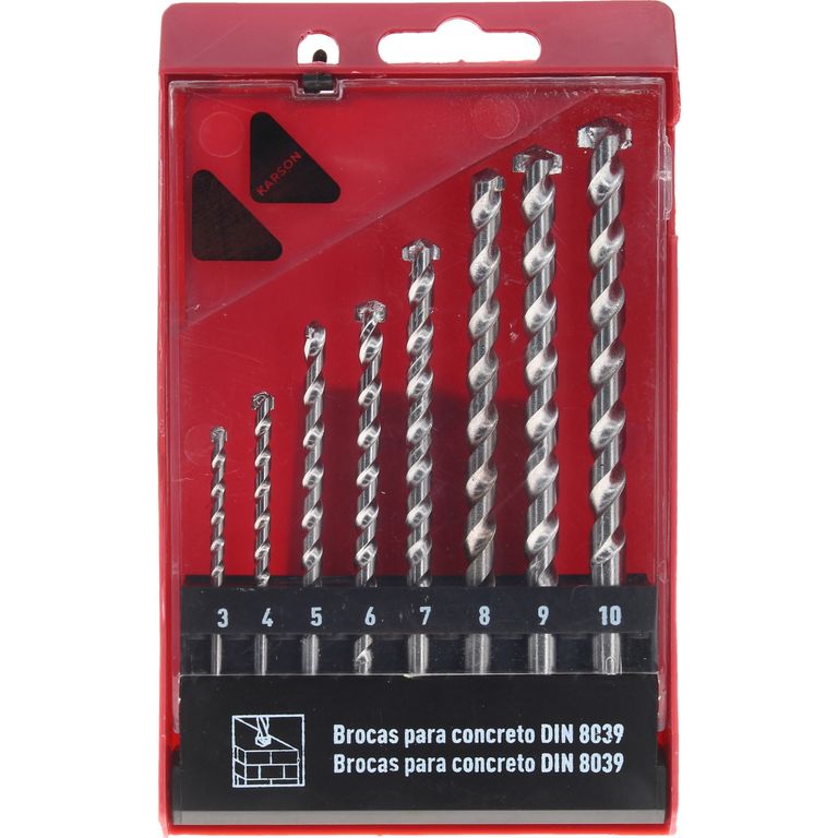 Set brocas concreto 8 piezas | Sodimac Falabella