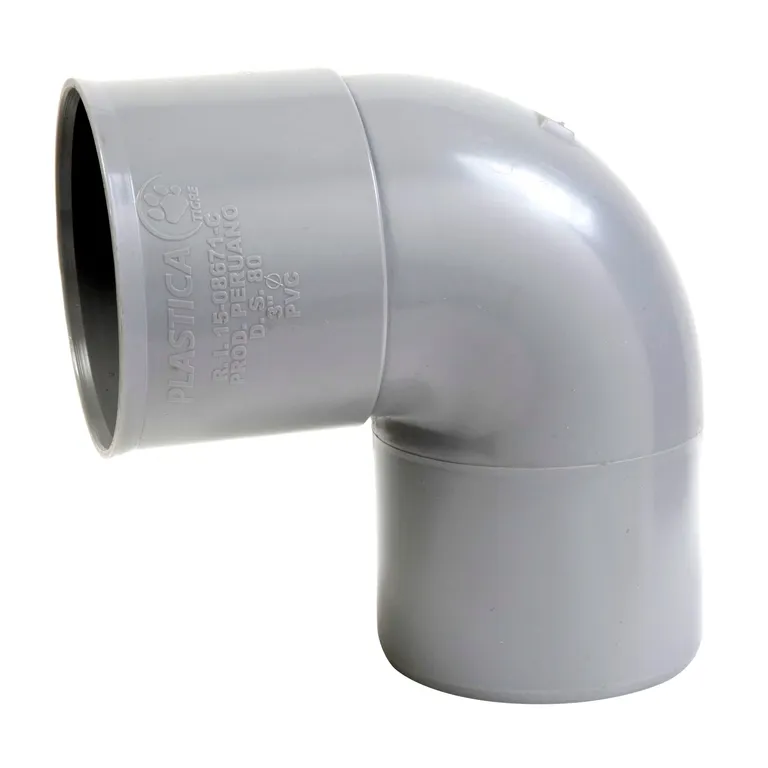 Codo PVC 3" 90° Plastica Desagüe | Sodimac Falabella