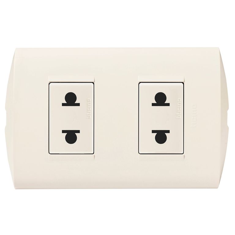 Tomacorriente Doble Universal Modus Style Marfil | Sodimac Falabella