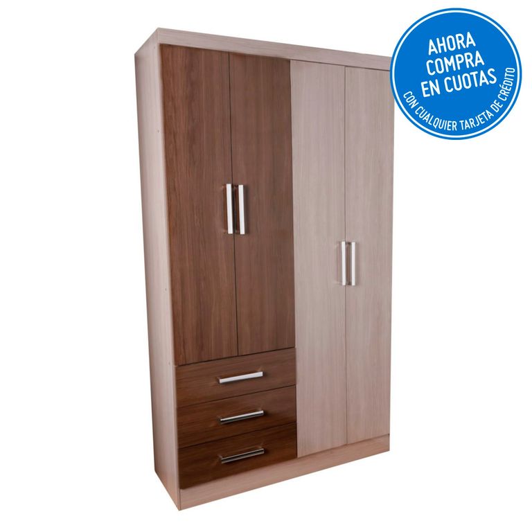 Ropero 4 puertas 3 cajones | Sodimac Falabella