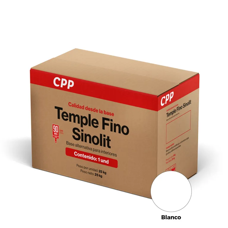 Sinolit CPP Temple Fino 25 kg blanco | Sodimac Falabella