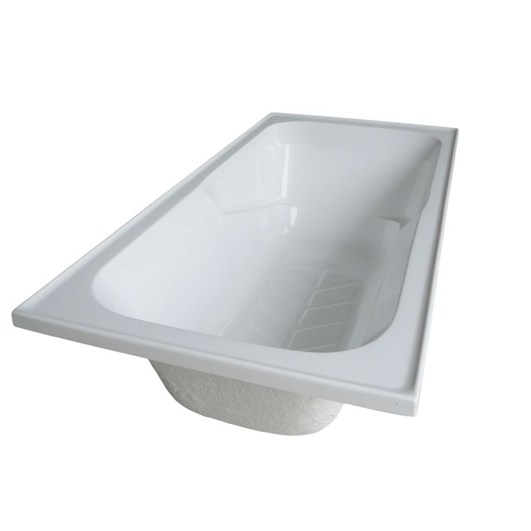 Tina de Baño Rectangular Standard 151x75cm Blanca | Sodimac Falabella