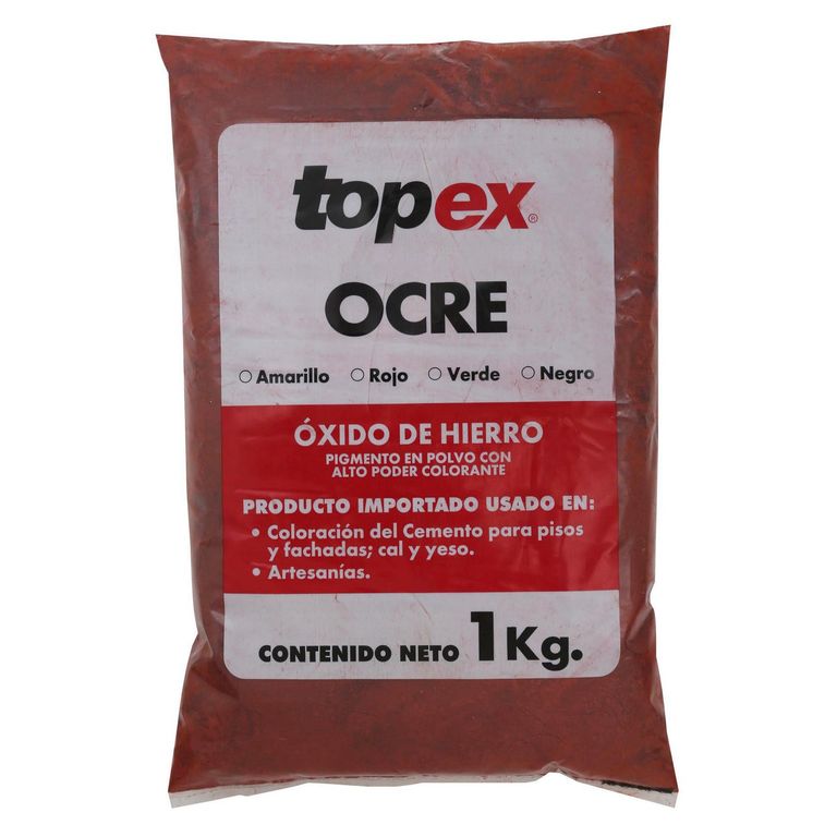 Ocre Rojo Topex bolsa 1 kg | Sodimac Perú