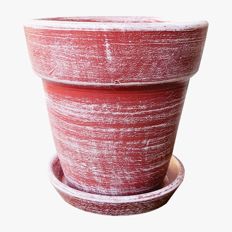 Balde con filo 22cm Rojo Ban con plato | Sodimac Falabella