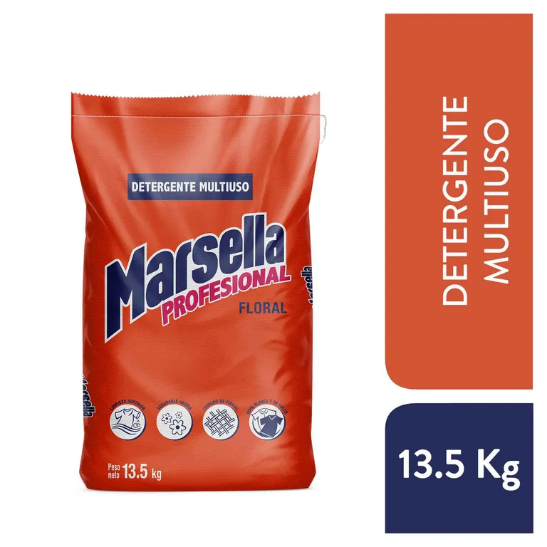 Detergente En Polvo Marsella Profesional Floral 13.5Kg | Sodimac Perú