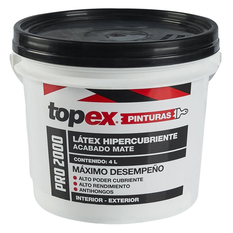 Pintura Topex Látex Mate Blanco 1GL | Sodimac Falabella