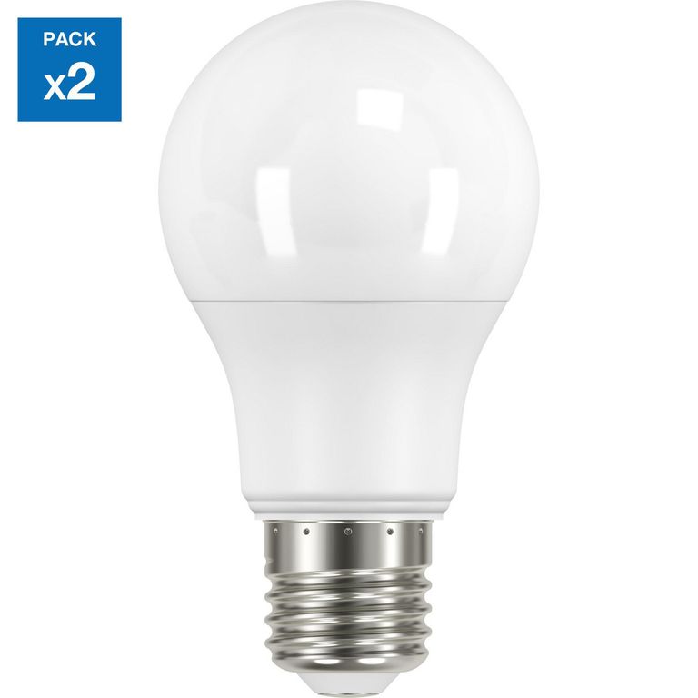 Pack x2 Focos LED E27 10W Luz Cálida | Sodimac Falabella