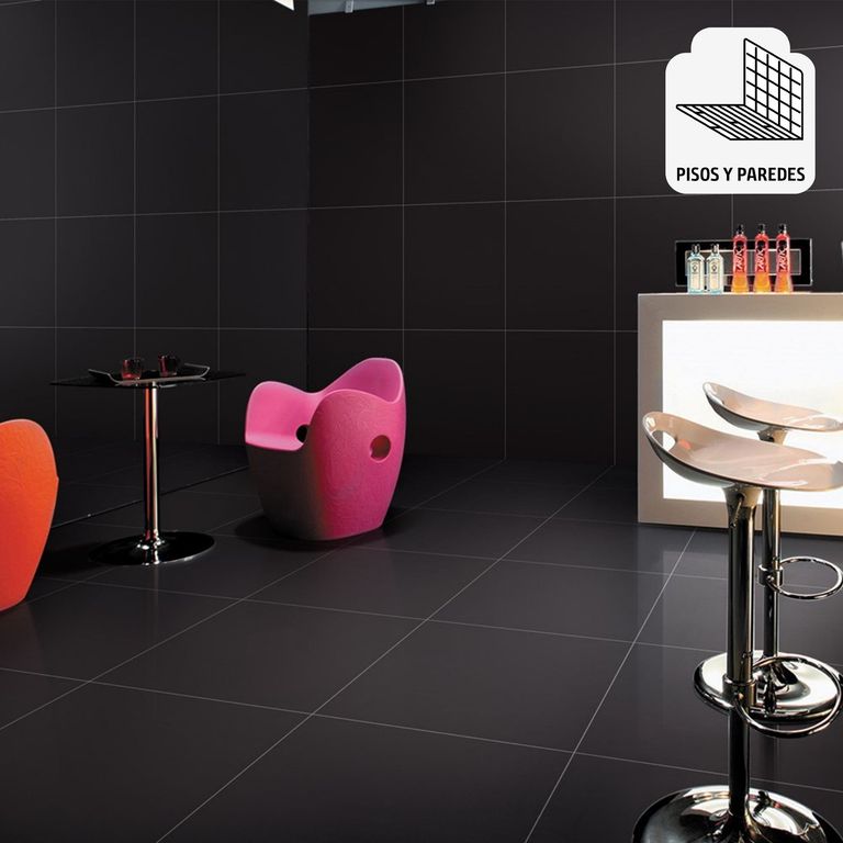 Porcelanato Super Negro Liso 60X60cm 1.44m2 | Sodimac Perú