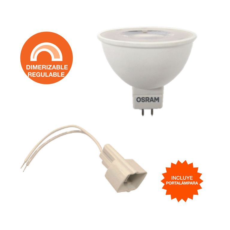 Foco Led Dicroico 5w Mr16 Gu5.3 Luz Fría | Sodimac Falabella