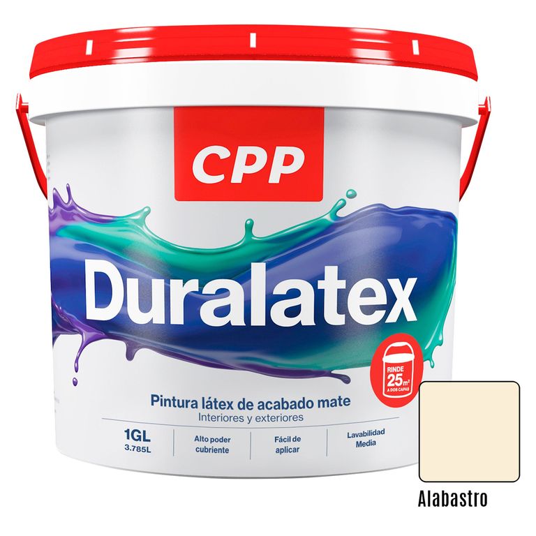 Pintura Duralatex Alabastro 1GL | Sodimac Perú